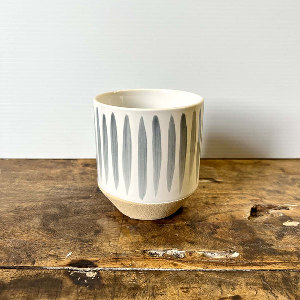 Blue Striped Pot - Large – Trove Warehouse