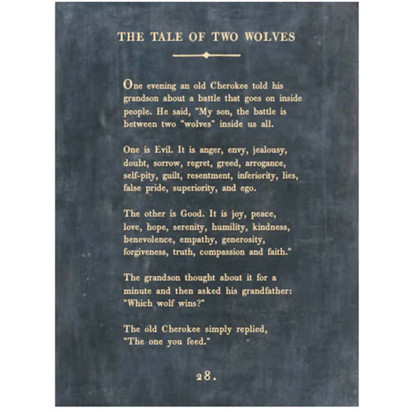 Tale of Two Wolves Poster – Trove Warehouse