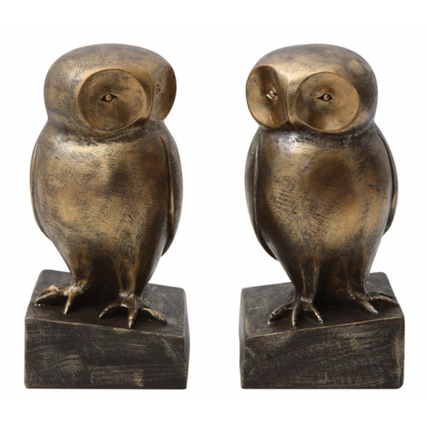 Bronze Owl Bookend – Trove Warehouse